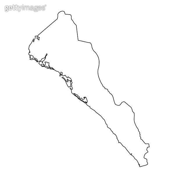 Sinaloa state map, administrative division of the country of Mexico ...