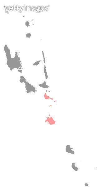 Shefa province map, administrative division of Vanuatu. Vector ...