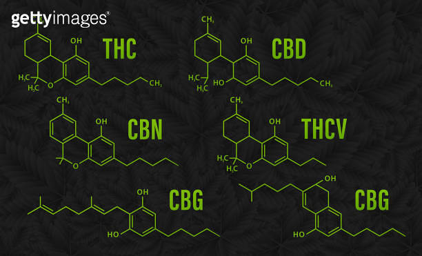Visual drawing of the molecular chemistry structure of the difference ...