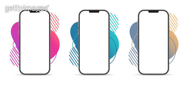 Realistic smartphone mockup. Device UI/UX mockup for presentation ...