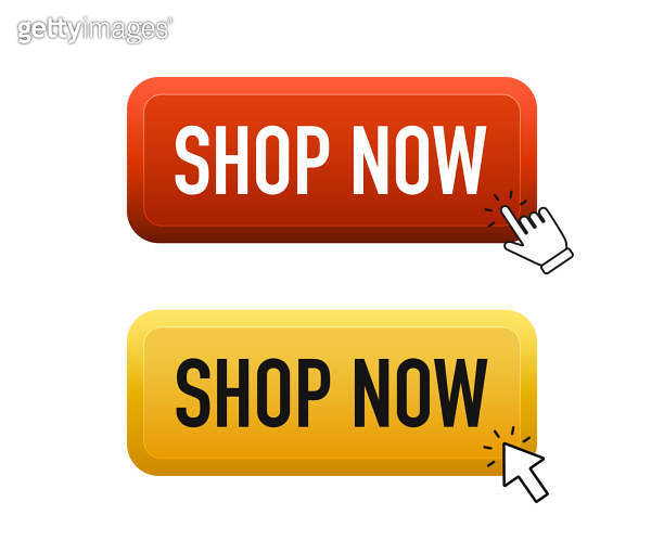 Buy now button with shopping cart. Shop now. Modern collection for web ...