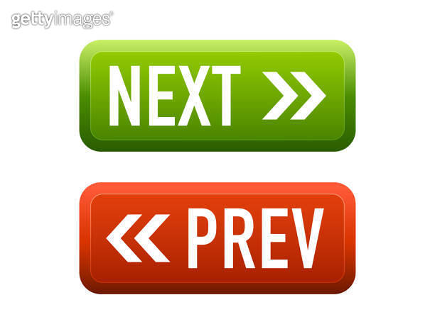 Next and previous button. Prev, next icon. Web buttons with arrows prev and next. Web element ...