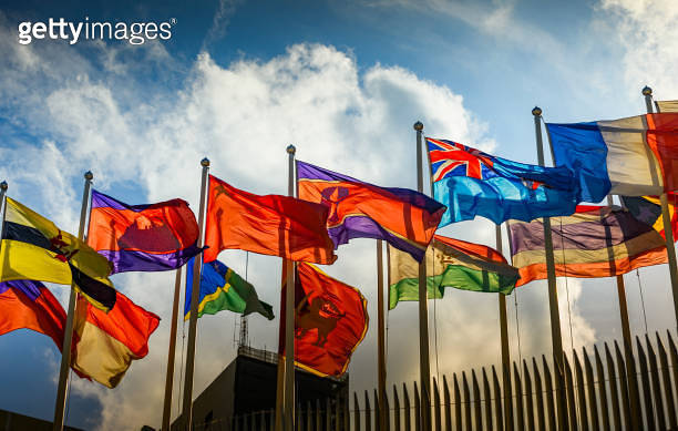 Group of inter national flags 이미지 (1738660388) - 게티이미지뱅크