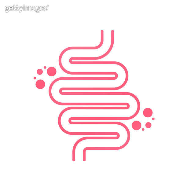 Colitis Gut Constipation Icon Abdominal Bloating Vector Stomach Gastroenterology For