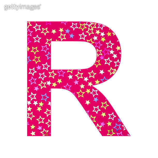 Alphabet letter R uppercase - Birthday background with colorful ...