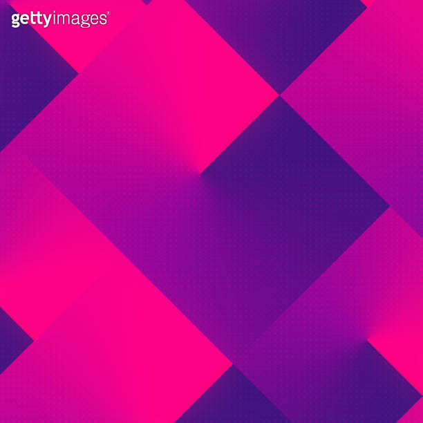 Rectangular shapes with trendy gradient. Geometric abstract art background. 3d rendering ...