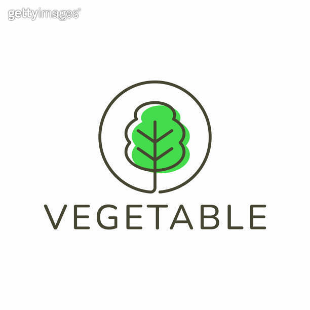 Vegetable Label Simple Concept Logo Template Business Restaurant ...