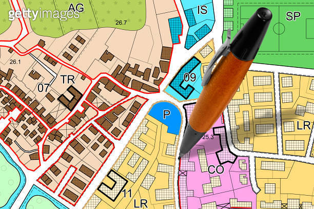 Imaginary General Urban Plan concept - Zoning regulations with zoning ...