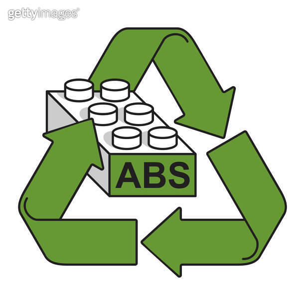 ABS plastic icon with recycling sign (1468487037) 일러스트, 무료 일러스트, 아이콘 ...