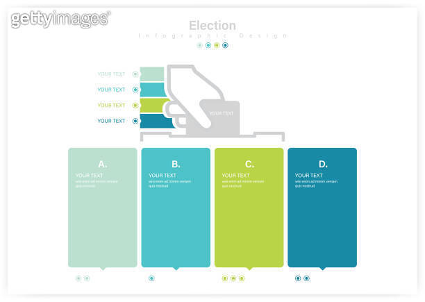 Election Vector Infographic Design Template Stock Illustration. Voting ...