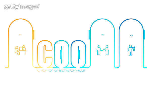 COO - Chief Operating Officer with Icons stock illustration ...
