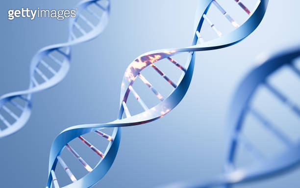 Gene mutation and molecular structure, 3d rendering. 이미지 (1687736445 ...