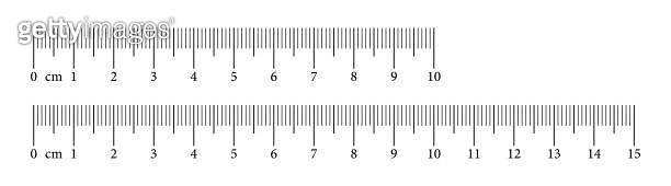 Collection measuring charts with 10,15 centimeters. Set of templates ...
