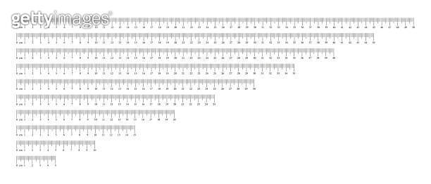 Charts measuring collection. 5, 10, 15, 20, 25, 35, 40, 45, 50 ...
