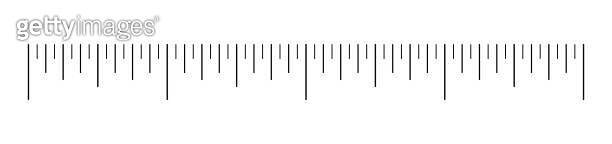 Measuring chart with 4 inches. Ruler scale. Length measurement math ...