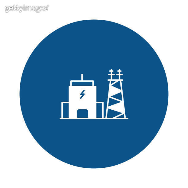 Power station Line Vector Icon easily modified 이미지 (1721984258) - 게티이미지뱅크