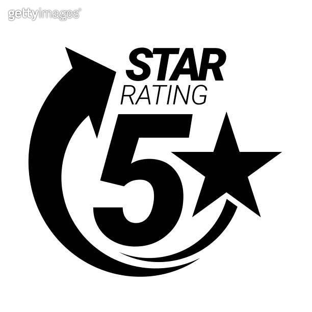 5 star rating. Five star Symbol or emblem. vector (1548099005) 일러스트, 무료 ...