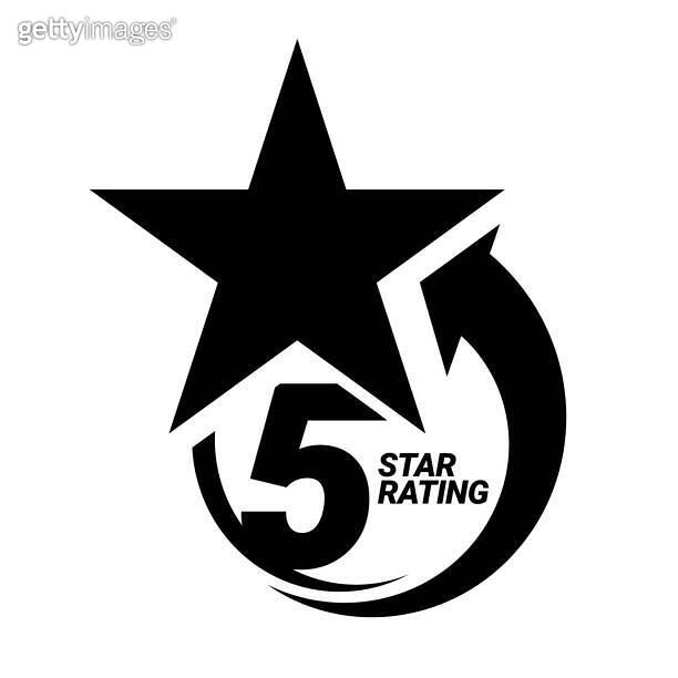 5 star rating. Five star Symbol or emblem. vector 이미지 (1626981698) - 게티 ...