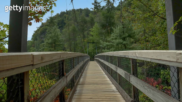 Suspension Bridge Forward Path 이미지 (1716248774) - 게티이미지뱅크