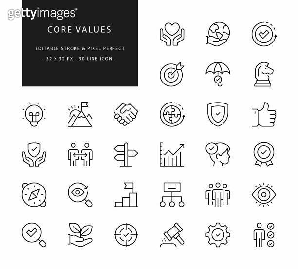 Core Values Line Icons. Editable Stroke. Pixel Perfect. 이미지 (1482486356 ... Core Values Line Icons. Editable Stroke. Pixel Perfect. 이미지 (1482486356 ...