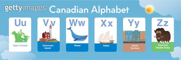Canadian Alphabet U to Z for Kids 이미지 (1761687094) - 게티이미지뱅크