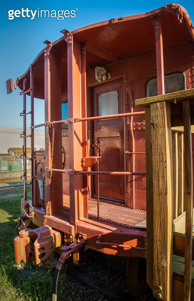 Old Railcars at old Historic Standish Train station mid Michigan ...
