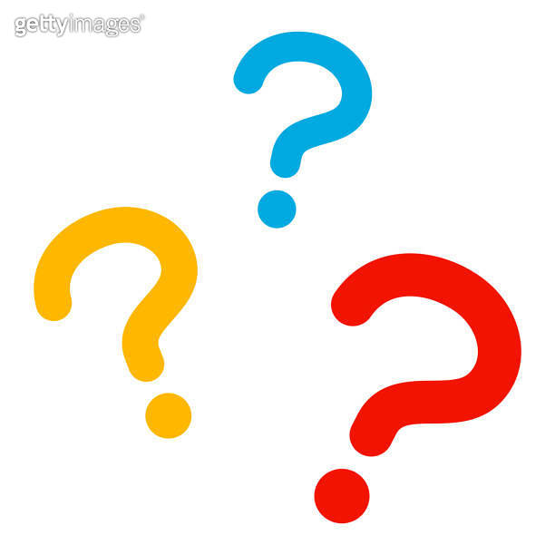 Three Question Marks Isolated Vector Illustration 이미지 (1804137341) - 게티 ...
