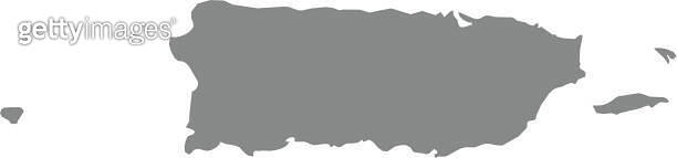 GRAY CMYK color map of PUERTO RICO, USA (1495464666) 일러스트, 무료 일러스트, 아이콘 ...