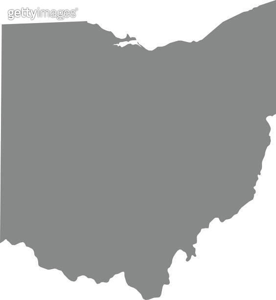GRAY CMYK color map of OHIO, USA (1495464916) 일러스트, 무료 일러스트, 아이콘, 무료 ...