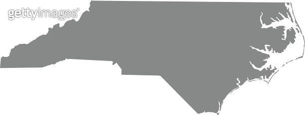 GRAY CMYK color map of NORTH CAROLINA, USA (1495464934) 일러스트, 무료 일러스트, 아이콘, 무료 아이콘 - 게티이미지뱅크