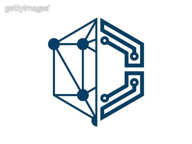 Hexagonal shape with atom and circuit 이미지 (1467818513) - 게티이미지뱅크