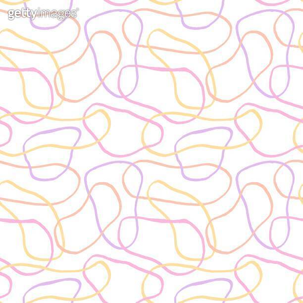 Wavy Seamless cute squiggle Pattern. Seamless print of colorful ...