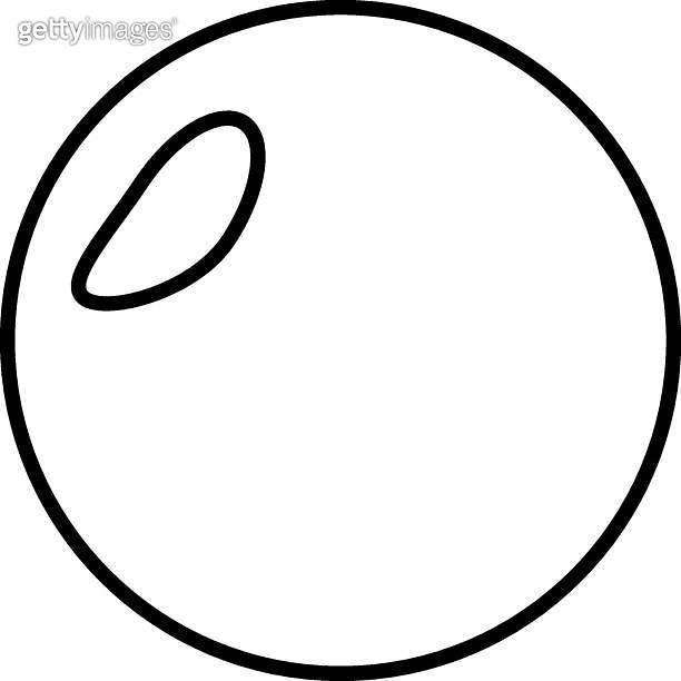 Round Capsule Isolated Line Icon. Vector sign for applications, books ...