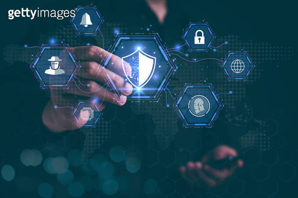 Cyber security and privacy concepts. Witness robust data protection ...