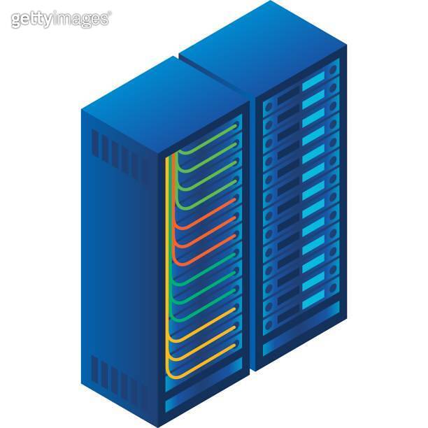 Server rack vector computer network 3d icon 이미지 (1480981541) - 게티이미지뱅크