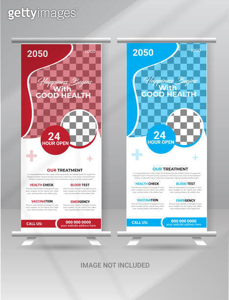 Medical Health Care Good Health Roll up Banner, Leaflet, Poster Standee ...