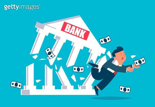 Bank failures, credit crises, loan or debt problems, financial crises ...