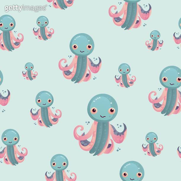 Pattern of cartoon monsters illustration sprite flat style. Happy and ...