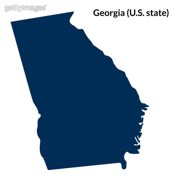 Map of the U.S. state Georgia. U.S. state Georgia map. USA map 이미지 ...