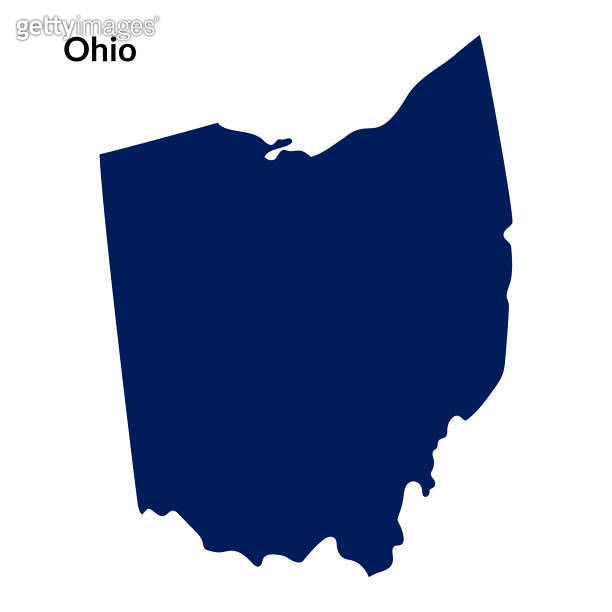 Map of Ohio. Ohio map. USA map 이미지 (1727571271) - 게티이미지뱅크