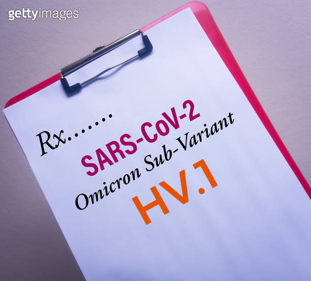 Tamplete of COVID-19 New Variant JN.1, HV.1 and EG.5 test. JN.1 as a ...