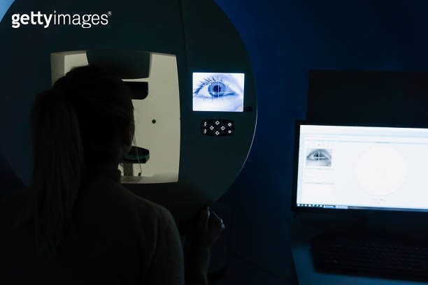 Perimetry visual field test for measure all areas of eyesight ...