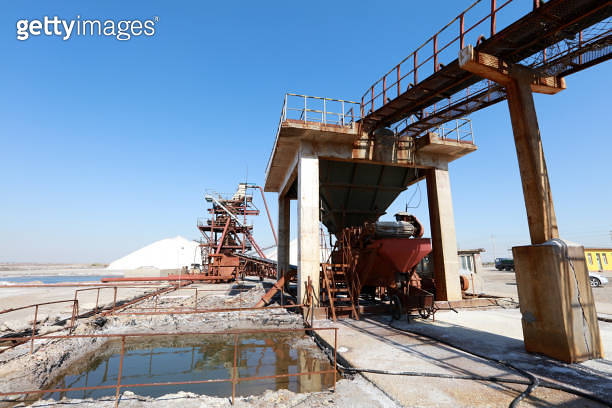 Sea salt production. machinery for the treatment of the salt, Salt ...