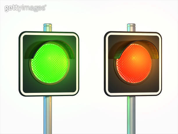 Red and green traffic lights 이미지 (1813857935) - 게티이미지뱅크