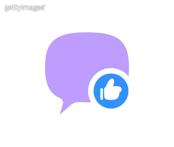 Emoticon reaction on speech bubble 이미지 (1541686834) - 게티이미지뱅크