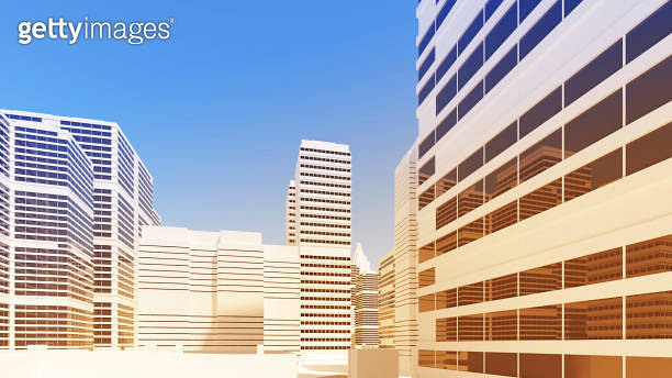Office buildings and high-rise structures can be seen in the business ...
