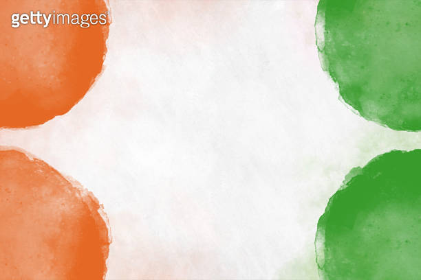 Horizontal backgrounds of tricolor flag colors, in bright orange or ...