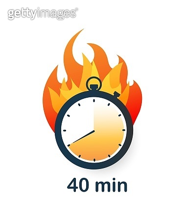 40 minutes clock on fire icon (1454825528) 일러스트, 무료 일러스트, 아이콘, 무료 아이콘 ...