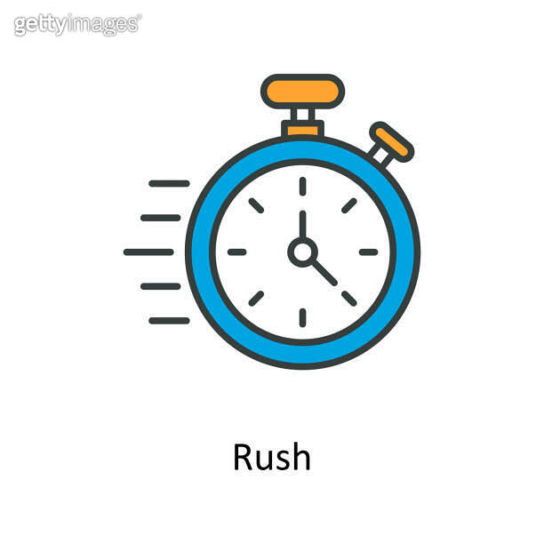 Rush Vector Fill outline Icons. Simple stock illustration stock 이미지 ...