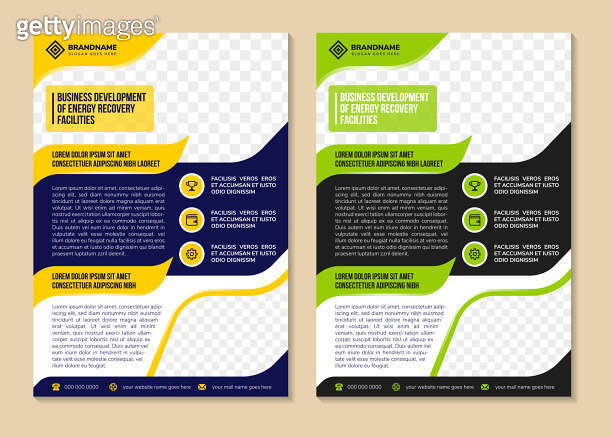 abstract modern brochure design template with example of headline is ...